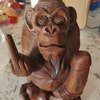 Funny Face Funny Wood Meme Wood Face Figurine Wood Carving - Etsy