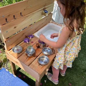 Mud Kitchen, Water Sand Table, Sensory Table, Ikea Flisat, Ikea Trofast ...