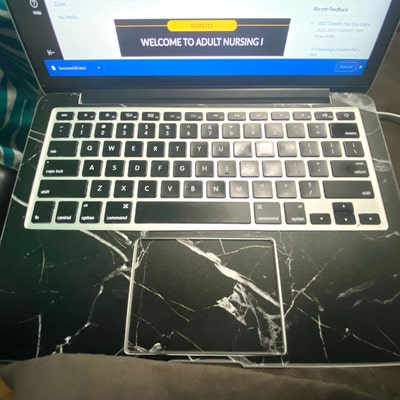 Black Marble Vinyl Trackpad, Mousepad Tech Accessories, MacBook Decal ...