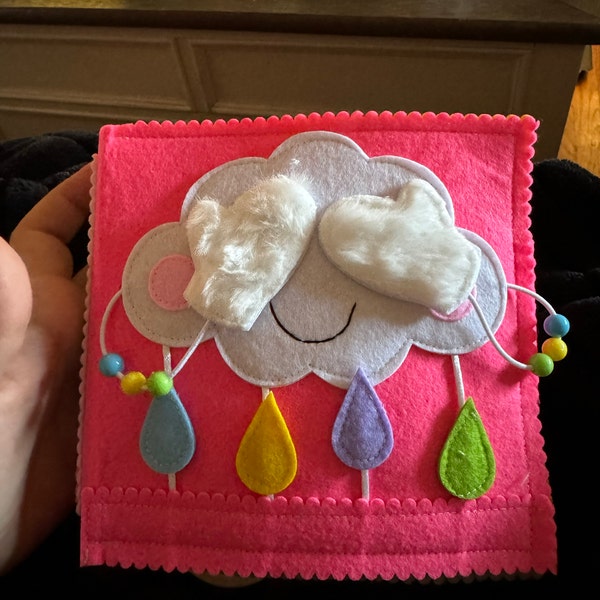 First Felt Quiet Book for Baby and Toddlers , Handmade Interactive ...