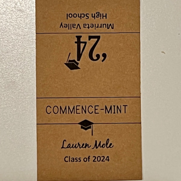 Graduation Commence-mints: 2026 Graduation Candy, Graduation Party ...
