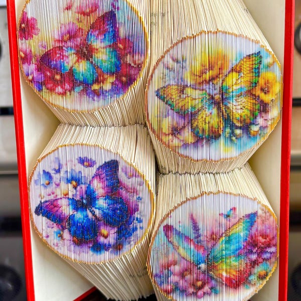 Foto Book Art - Photo Strip Book Design Pattern - Feathers & Flowers - Etsy