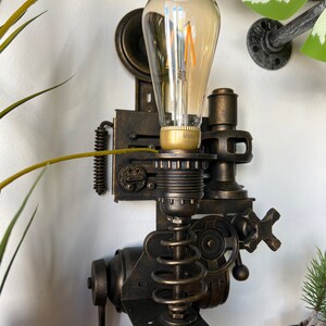 Steampunk Table Lamp, Wall Lamp, Rustic Industrial Desk Lamp, Reading ...