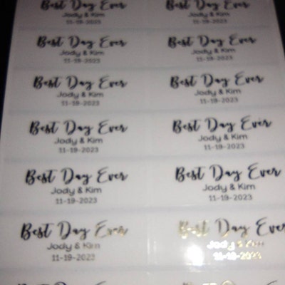 Personalized Waterproof Name Labels Name Stickers Silver for - Etsy