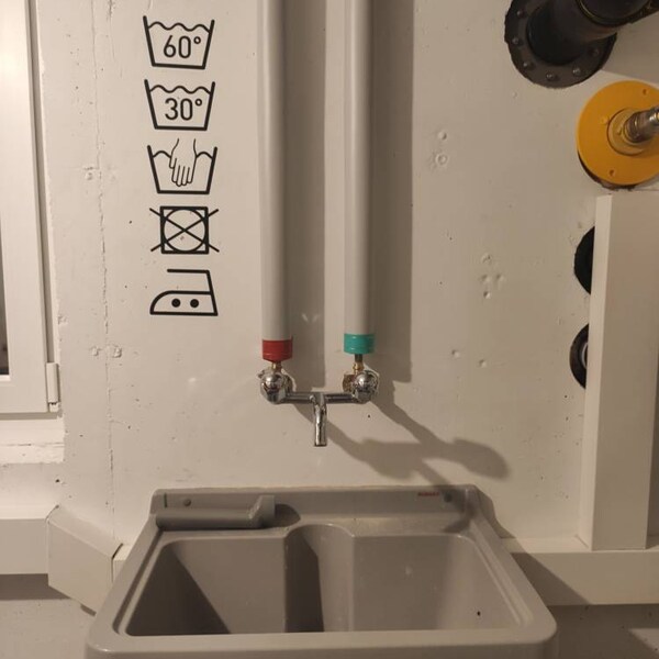 Laundry Tags Wall Decals, Set of 5 Laundry Tag Stickers, Choose 5 ...