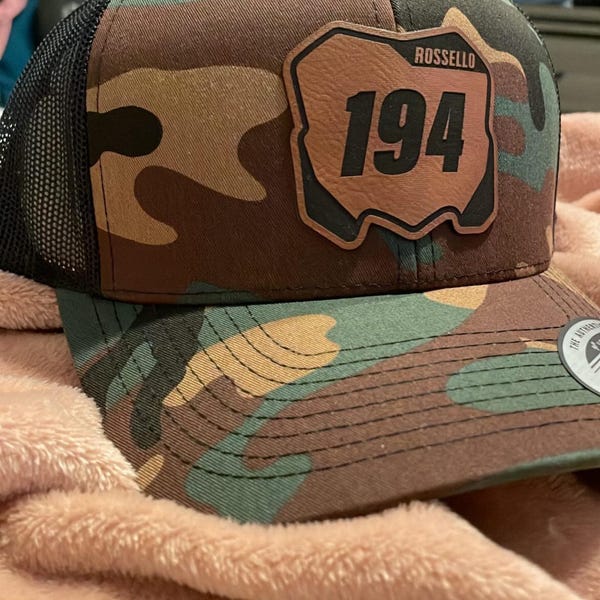 Personalized Baseball Hat: Premium Leather Patch Cap With Player's Name ...