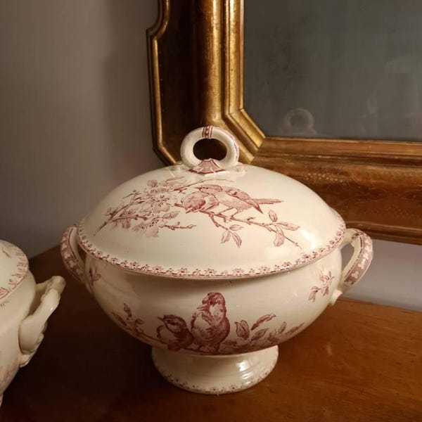 Large Toilet Pitcher or Pitcher, Digoin Sarreguemines, Early 20th ...