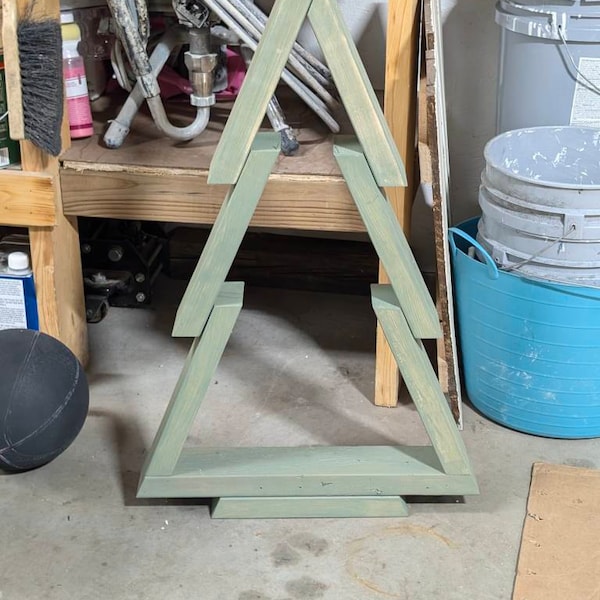 2x4 Christmas Tree Plans, Wood Christmas Tree Blueprint, DIY Christmas ...