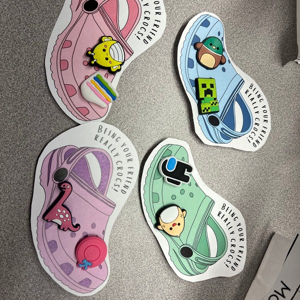 Class Gift Printable, DIY Birthday Party Favor, Shoe Charm, Valentine's ...