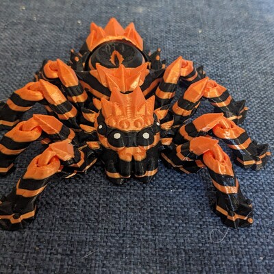 Tarantula Spinner Spider Fidget Articulated Toy 3D Printed Anxiety ...