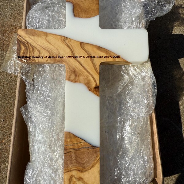 Custom Made Resin&olive Wood Wall Cross,wooden Crucifix,epoxy and Olive ...