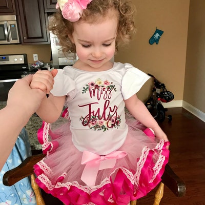 Miss April Outfit Spring Birthday Outfit New Baby Gift Baby Girls 1st ...