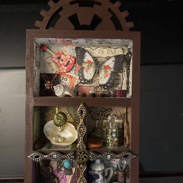 SHADOW BOX Art, Assemblage Art, Mixed Media Art, Art Home Décor, Unique ...