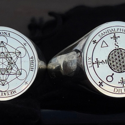 Archangel Metatron Sigil Ring Witchcraft Amulet Alchemy Talisman - Etsy