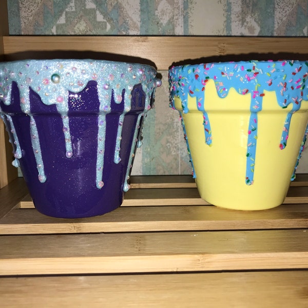 Sprinkle Planter, Cloud Plant Pot, Sunset Planter, Ice Cream Planter ...