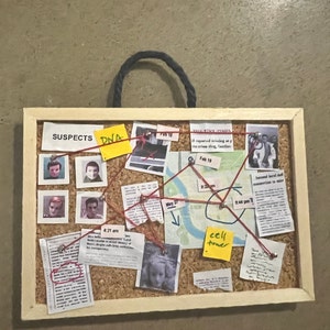 Miniature Evidence Board 1:12 Scale - Etsy