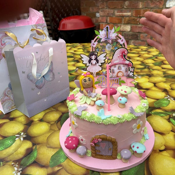 Personal Fairy First Cake Topper / Birthday Cake Topper / Shaker Cake ...