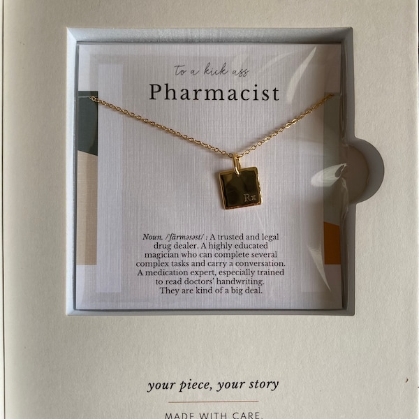 Pharmacist Gift, Pharmacist Necklace Gift, Pharmacist Graduation Gift ...
