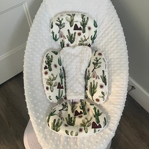 Mamaroo Seat Cover, Swing Infant Insert and Toy Accessories Grey Minky ...