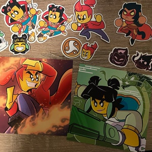 LMK Cute Chibi Matted Stickers - Etsy