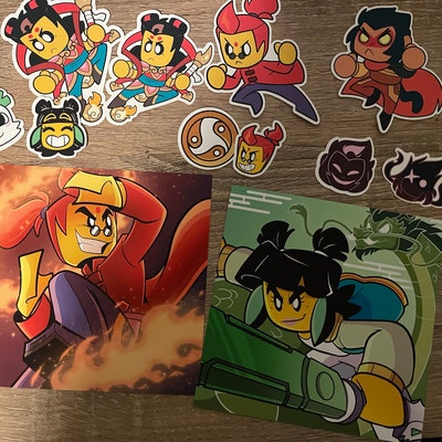 LMK Cute Chibi Matted Stickers - Etsy