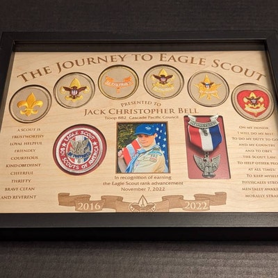 Honor the Achievement Journey to Eagle Plaque, 11x14 Wood Plaque, Eagle ...