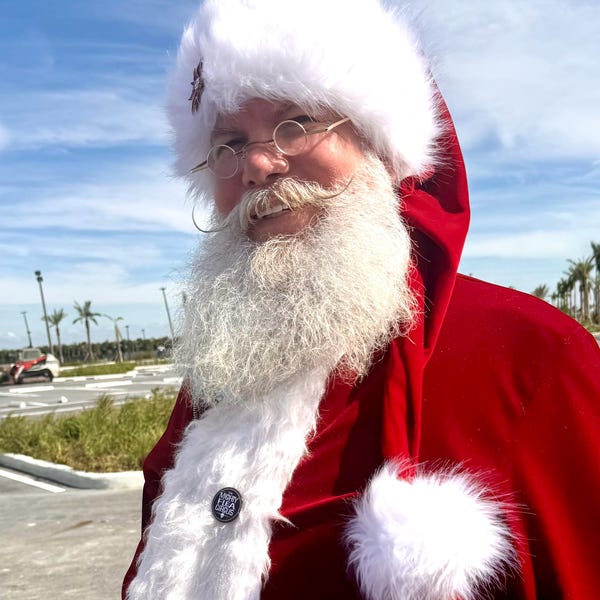 Cherry Berry Burgundy Red Wine Santa Hat, Christmas, 35" Long! S - XXL ...