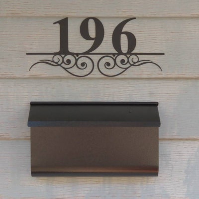 Metal Address Plaque for House, Address Number, Metal Address Sign ...