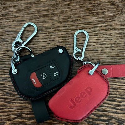 Leather Key Fob Case Protector for Giadiator Key 2, 3, 4 Buttons ...