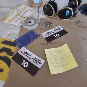 Movie Prop Secret Agent A4 Mission Report Files / 3 X Central ...