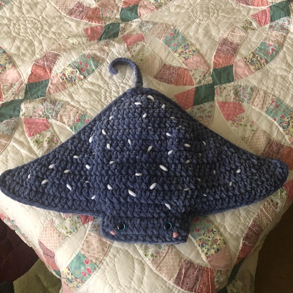 PATTERN PACK Mega Ray and 7 Sea Friends Patterns Ray, Angelfish, Blue ...