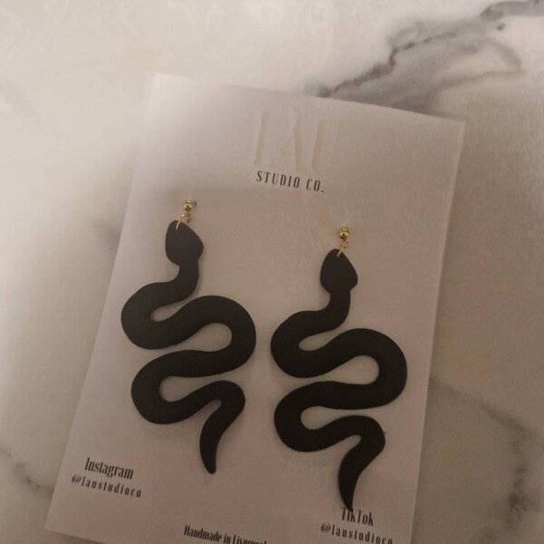 MINI FLUMP Handmade Twisted Hoop Polymer Clay Earrings Boho Huggie ...