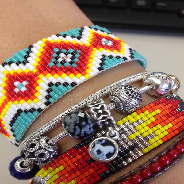 Alameda Cowboy Hatband Bead Loom Cowgirl Artisanal Jewelry Southwestern ...