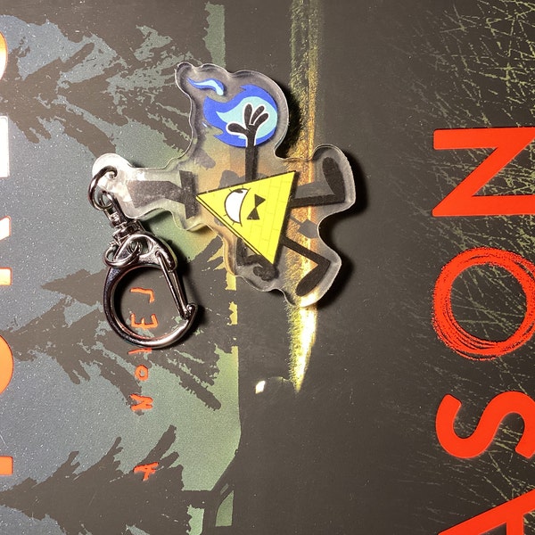 Bill Cipher Keychain - Etsy