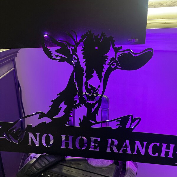 Goat Farm Metal Sign With LED Lights V2, Custom Goat Farm Metal Sign ...