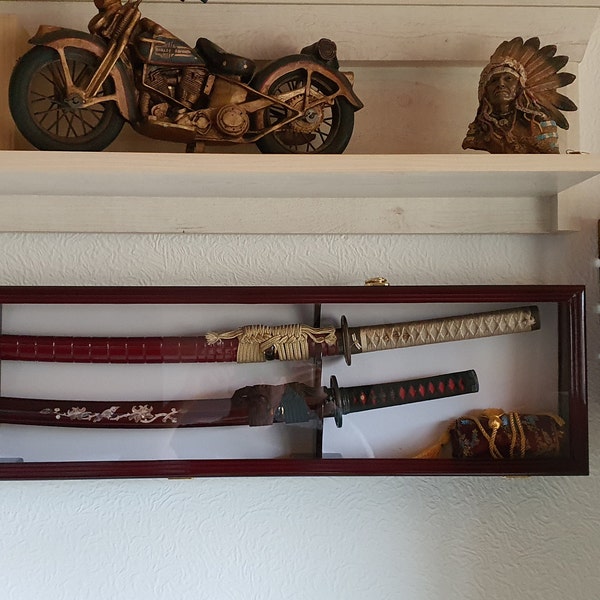 1-2 Sword & Scabbard Display Case Swords Military Navy Japanese Civil ...