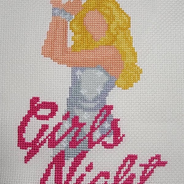 Girls Night Cross Stitch Pattern - Every Night is Girls Night Quote ...