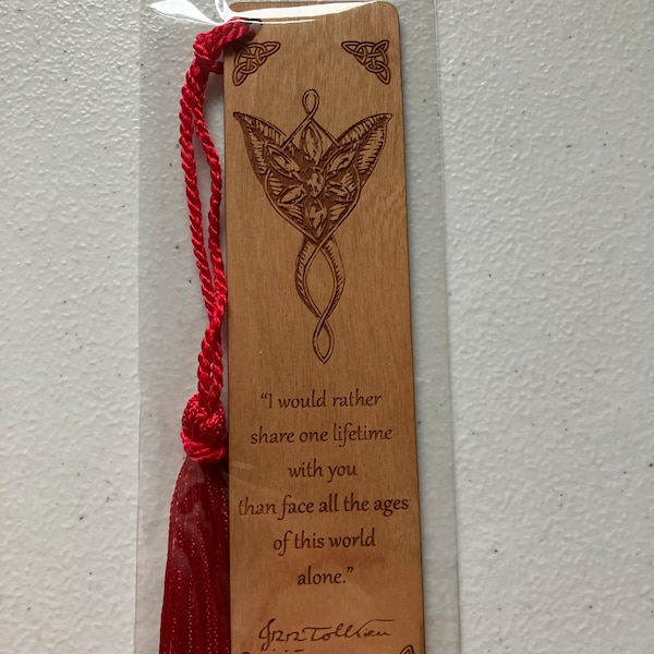 LOTR Bookmark, Wood Bookmark, Personalized Bookmark - Etsy