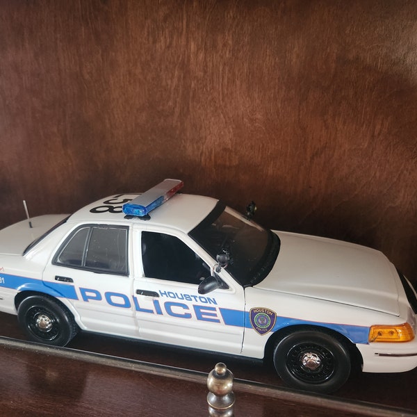 1/18 Scale Houston Texas Die Cast Model Police Car Replica With Working ...