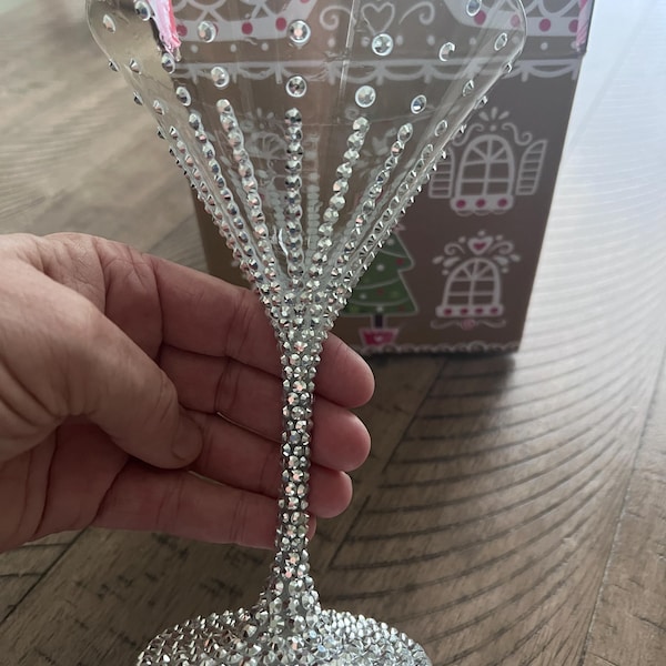 Luxury Diamond Wine Glass - Bling Glassware for Special Occasions ...