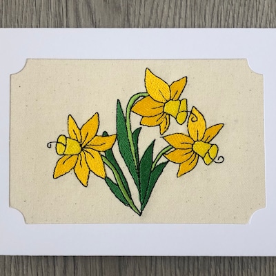 Daffodil Embroidery Design, Flowers Machine Embroidery - Etsy