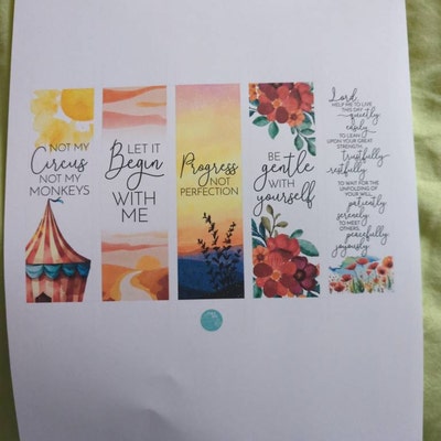 Printable Recovery Bookmarks Alanon, Coda, & 12-step Program Slogans ...