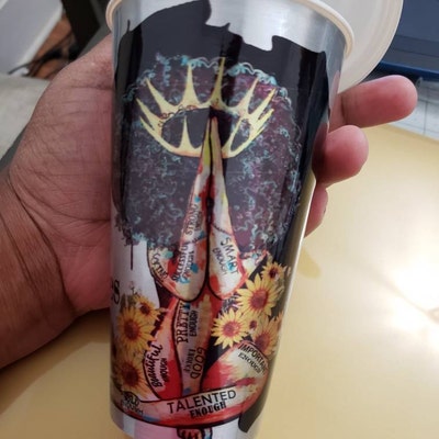 Dollar Tree Template to Sublimate Travel Coffee Cups - Etsy