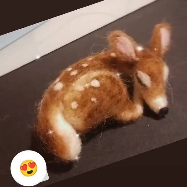 PDF FILES Pattern Realistic Sleeping Deer - Fawn - Needle Felt ...