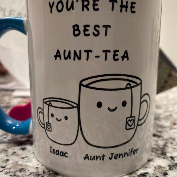 Personalized Best Aunt-tea Mug, You'll Always Be My Favorite Aunt-tea ...