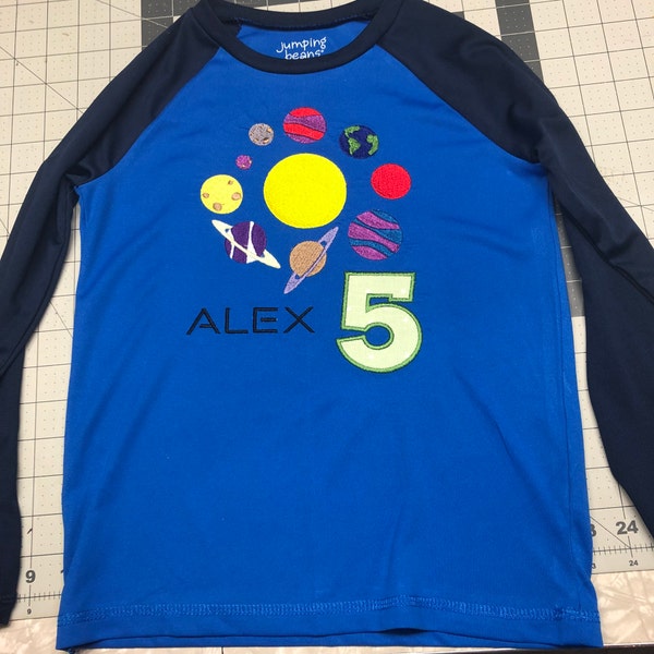 Solar System Embroidery Design, Planets Embroidery, Cosmos Embroidery ...