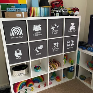 Toy Storage Decals Toy Labels Toy Box Stickers | Etsy