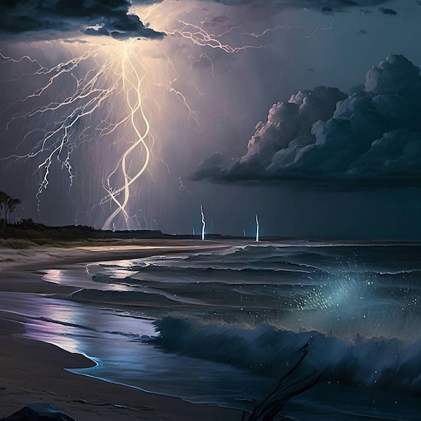 Ethereal Night Sky Fading Into Dawn, Fields-stars-dawn, Printable Wall ...