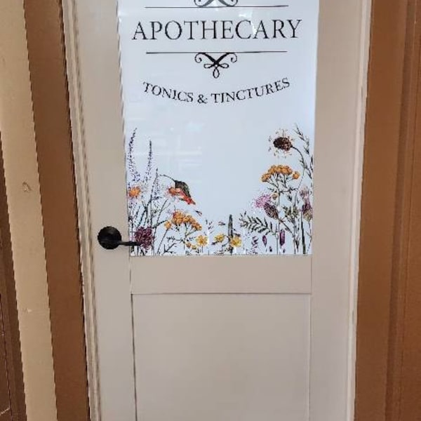 2x Wild Flower Shop Window Decal Corners for Business and Retail ...