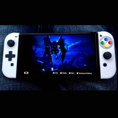 Custom Super Famicom Themed Nintendo Switch Joy-con Joycon Controllers ...